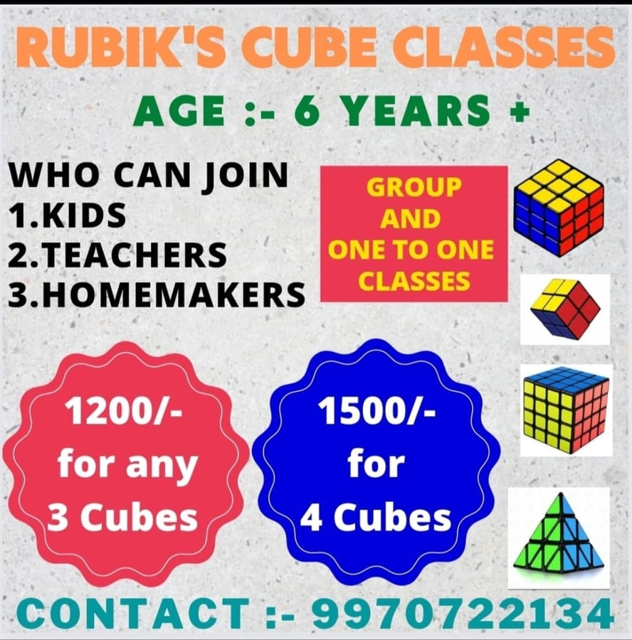 Rubiks Cube classes for Kids. After-school classes and Events.