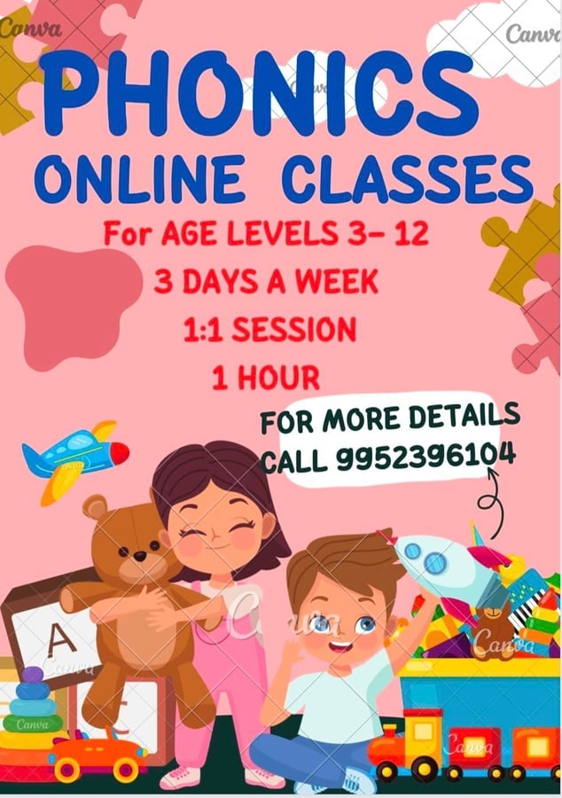 Phonics classes for Kids. After-school classes and Events.