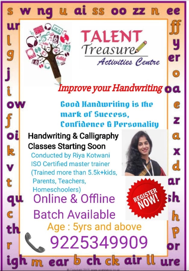 Handwriting classes for Kids. After-school classes and Events.