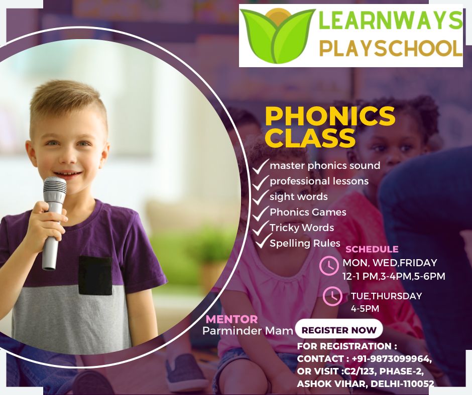 Phonics classes for Kids. After-school classes and Events.