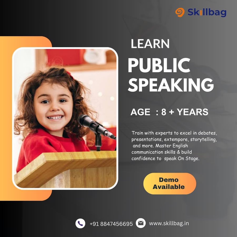 Public Speaking classes for Kids. After-school classes and Events.