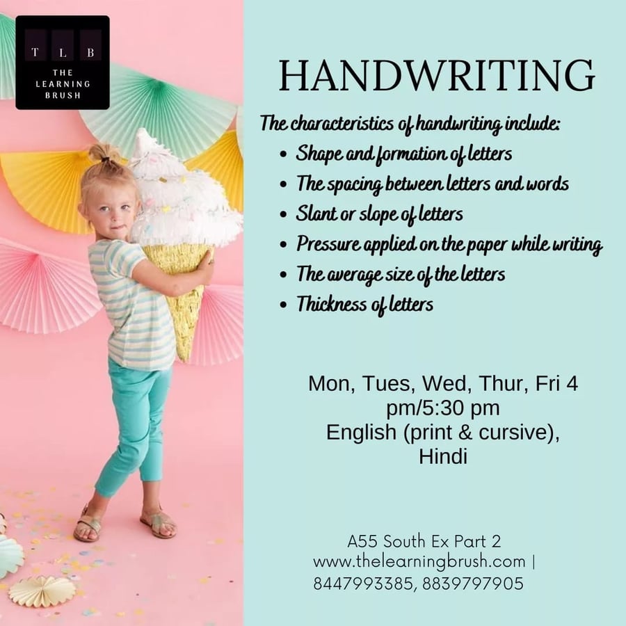 Handwriting classes for Kids. After-school classes and Events.