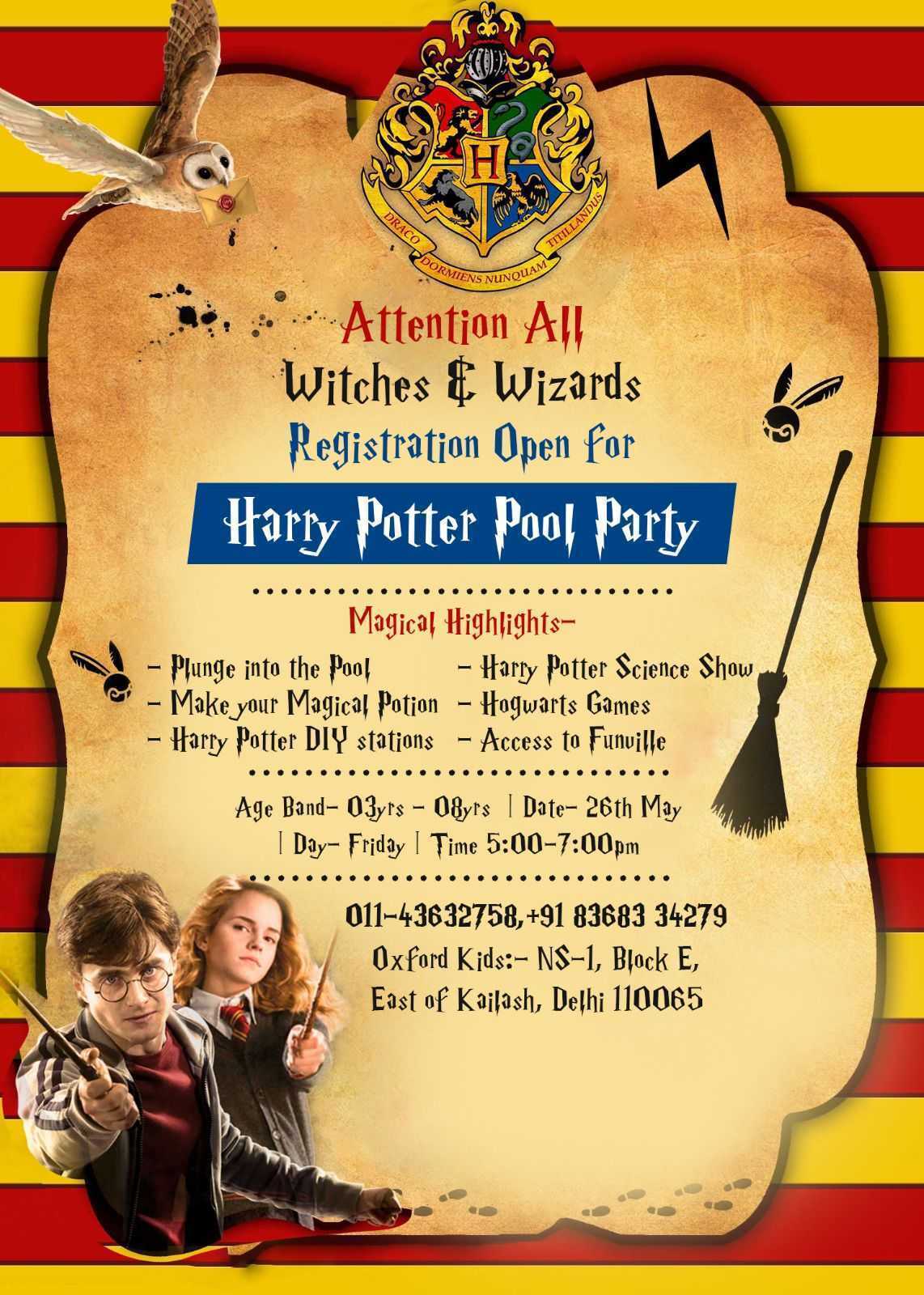 Witches N Wizards-Harry Potter Pool Party in East of Kailash